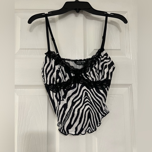 SHEIN | Tops | Shein Zebra Tank Top | Poshmark